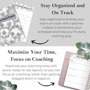 Soccer Coach Planner Printable Soccer Coaching Binder for Soccer ...