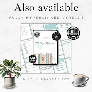 Novel Writing Planner Author Goodnotes Journal for Writers Template ...