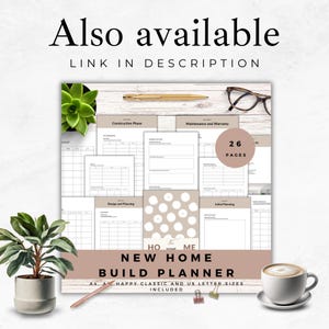 New Home Construction Checklist, Printable Building Organizer, Home ...