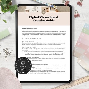 Editable Vision Board Template for Coaches, Career & Life Vision ...