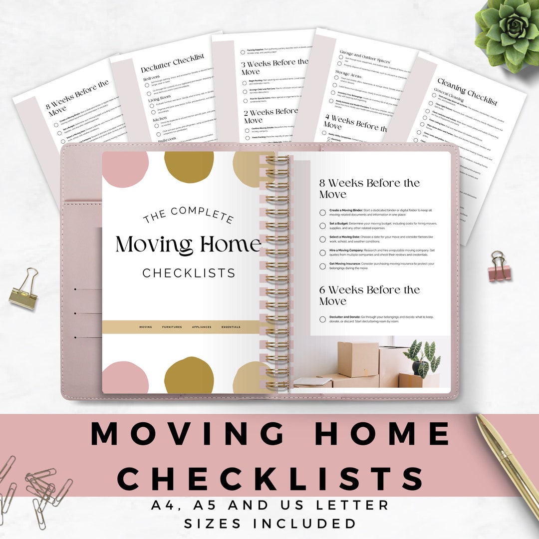 Moving House Checklist Printable Moving to Do List Home Transition ...
