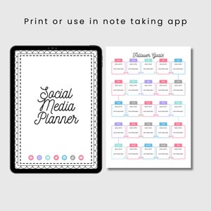 Social Media Planner Bundle Template Marketing Planner Instagram ...