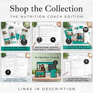 Nutrition Coach Trifold Brochure Template Editable Food Coaching ...