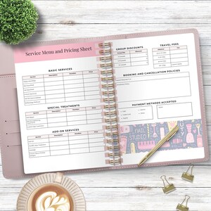 Nail Technician Planner Printable Nail Tech Business Bundle Appointment ...