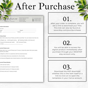 Personal Trainer Workout Plan Template Canva, Editable Fitness Program ...