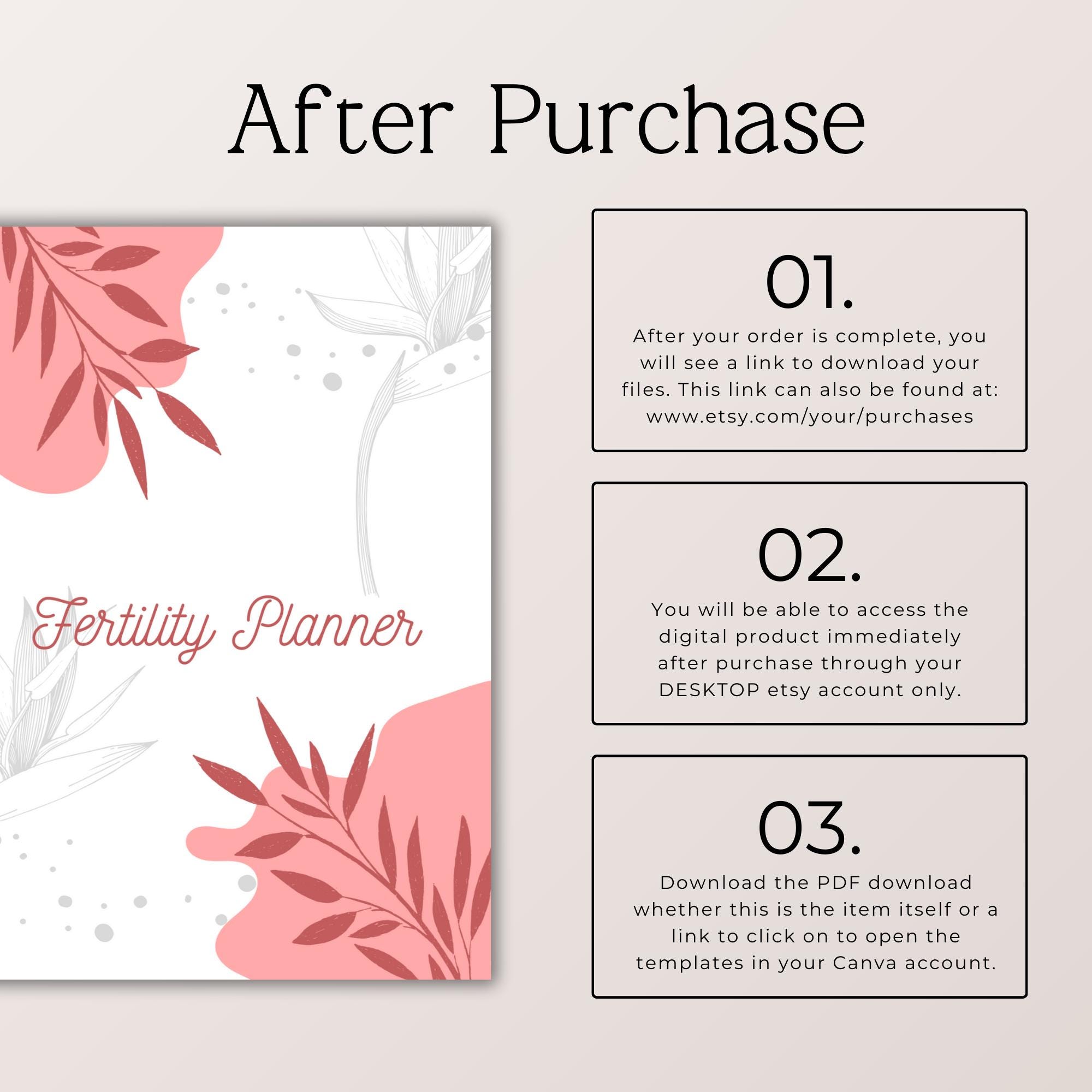 Fertility Journal Printable, Fertility Planner & Tracker for TTC ...