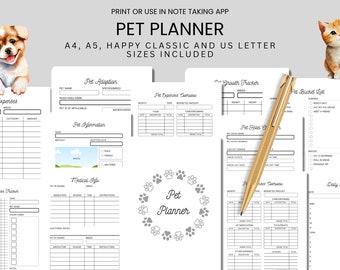 Pet Health Record Printable for New Puppy Dog or Cat Pet - Etsy