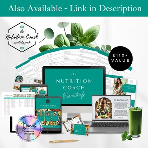 Nutrition Coach Flyer Template Editable Food Coaching Services Booklet ...