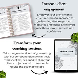 SMART Goals Coaching Worksheet Printable Life Coach Goal Setting ...