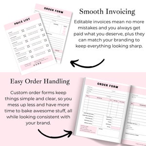 Editable Bakery Business Form Bundle Cake Business Template Printable ...
