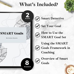 SMART Goals Coaching Worksheet Printable Life Coach Goal Setting ...
