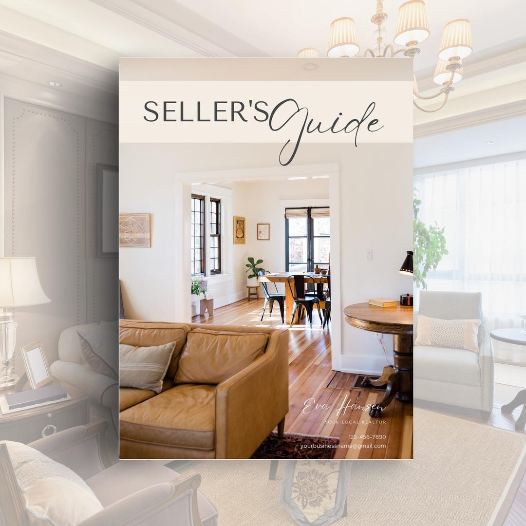 Editable Real Estate Home Sellers Guide Canva Template for Realtors ...
