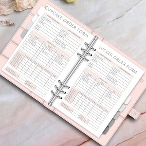 Bakery Business Planner Printable Cake Order Forms Cupcake Order Form ...