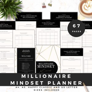 Millionaire Mindset Planner | Printable Wealth & Success Journal ...