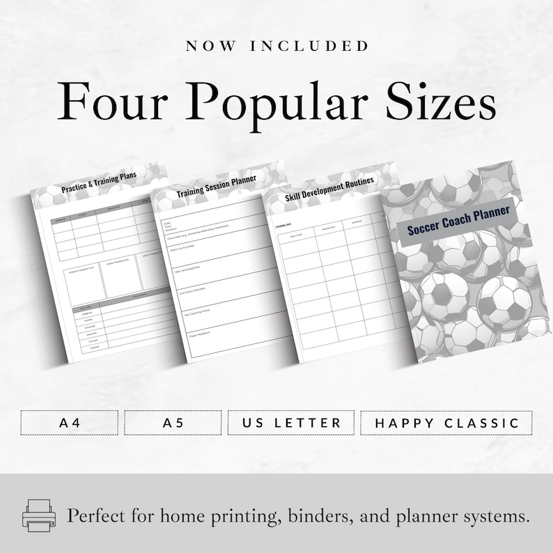 Soccer Coach Planner Printable, Soccer Training Template, Youth Soccer ...