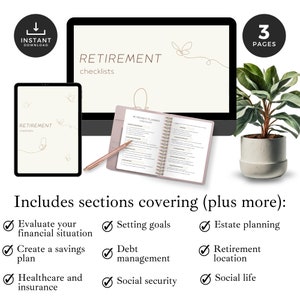 Retirement Planning Checklists Guide for Retirement Printable Sheets ...