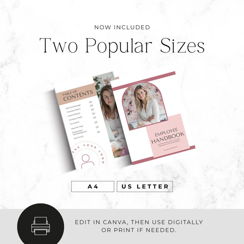 Salon Employee Handbook Template, Editable Staff Onboarding Manual ...
