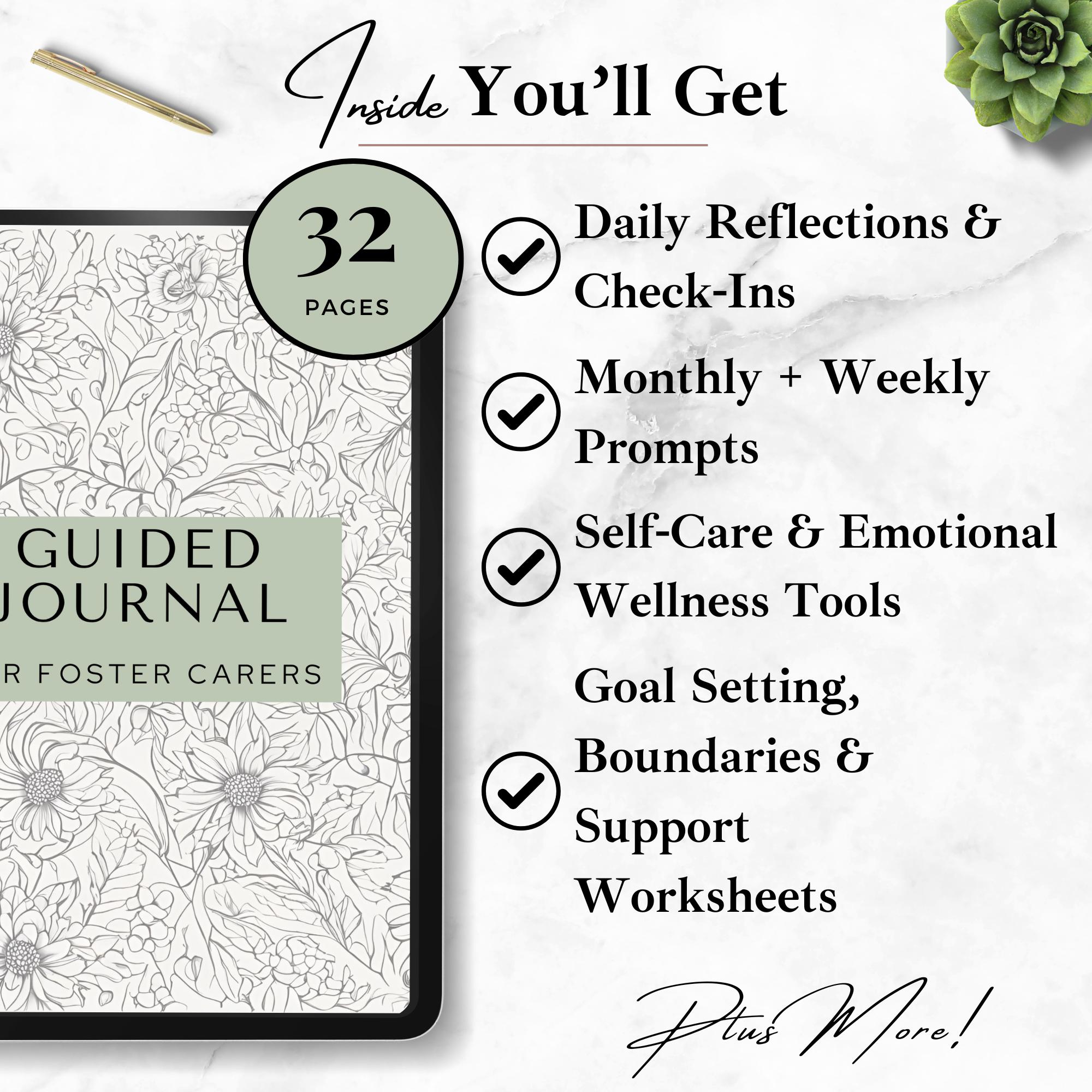 Foster Carer Journal: Printable Daily Log, Foster Care Diary, Life ...