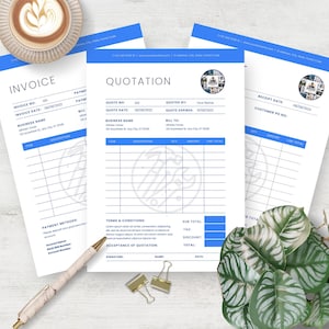 Handyman Form Bundle Template for Home Repair Services Invoice Editable ...