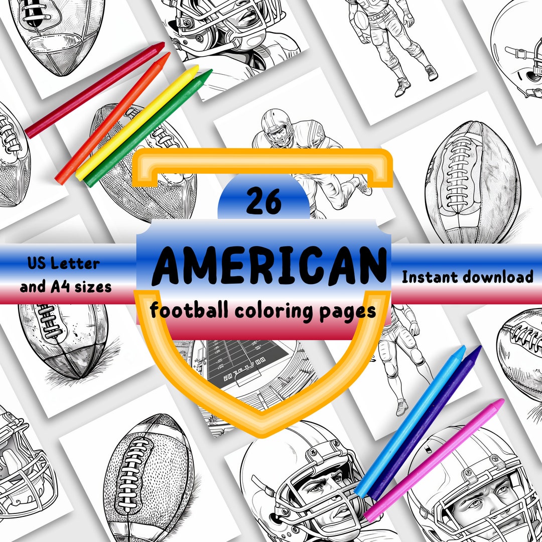 American Football Colouring Pages Printable NFL Coloring Pages for ...