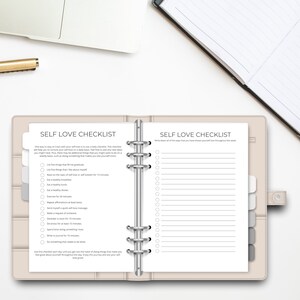 Self Care Journal Daily Mindfulness Log Self Love Planner Printable ...