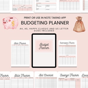 Budget Planner Printable Finance Planner Digital Budgeting Journal for ...