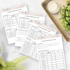 Personal Trainer Client Fitness Assessment Forms Editable Personal ...