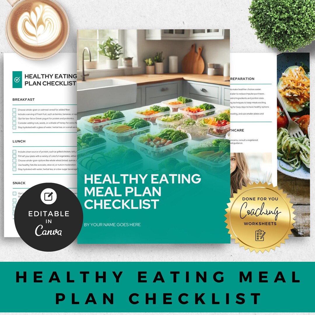 Nutrition Coach Lead Magnet Template Health Coach Meal Planning ...