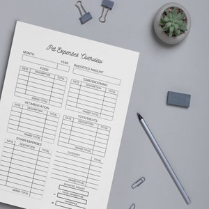 Pet Care Printable Bundle Pet Health Record Tracker Book Journal ...