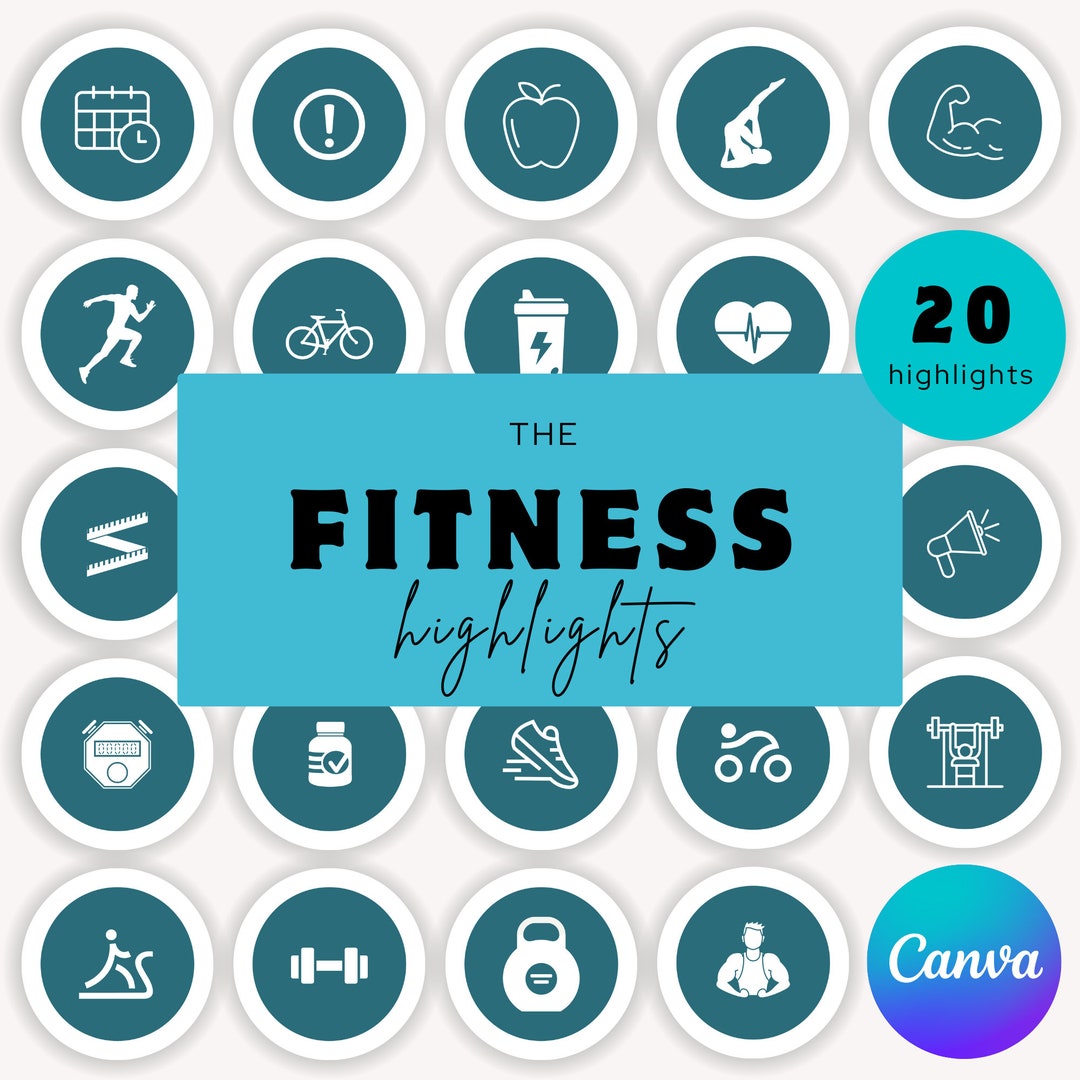 Fitness Instagram Highlight Covers | Personal Trainer Story Icons ...