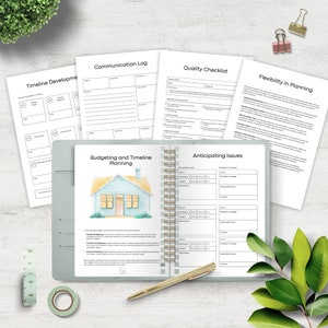 House Renovation Planner Printable Home Improvement Planner Remodelling ...