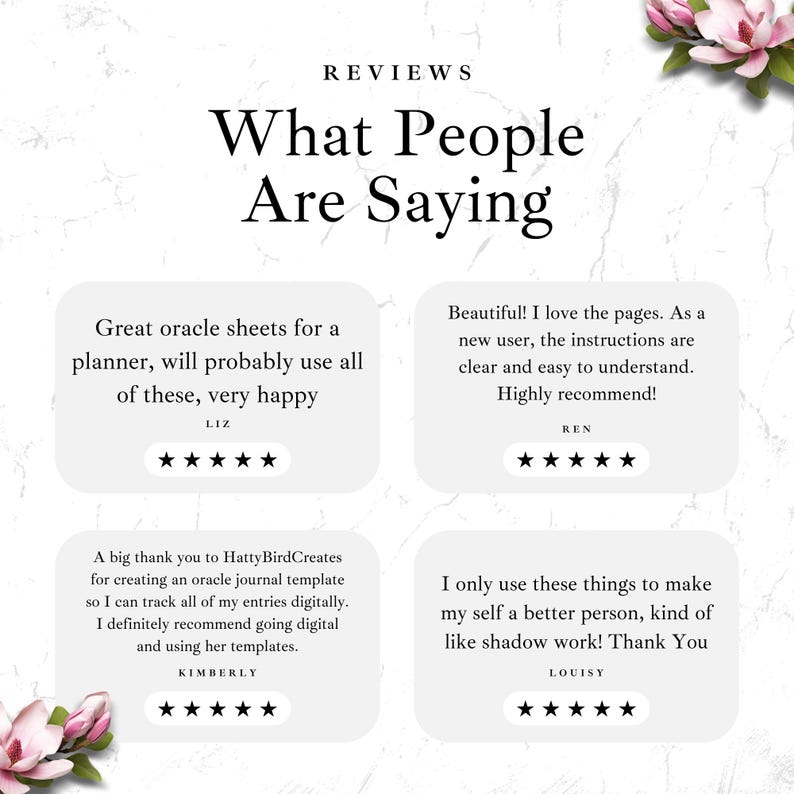 Oracle Journal Printable | Oracle Card Journal for Daily Readings ...