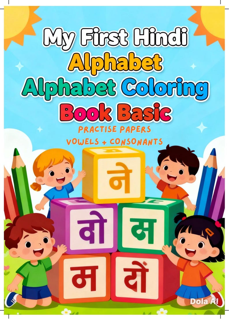 Hindi Alphabet Practice Worksheets BUNDLE | Vowels & Consonants Tracing ...