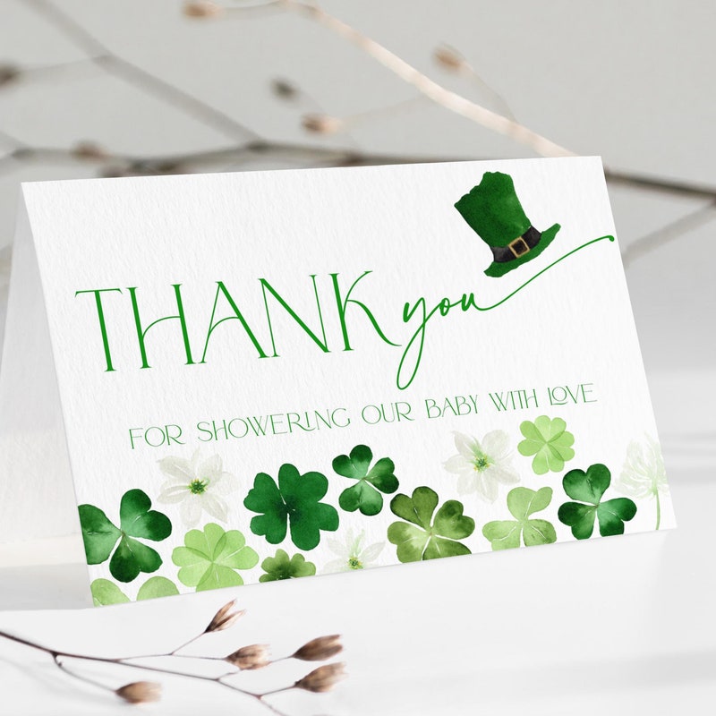 Shamrock Thank You - Etsy