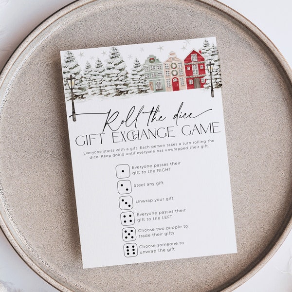 Secret Santa Dice Game - Etsy