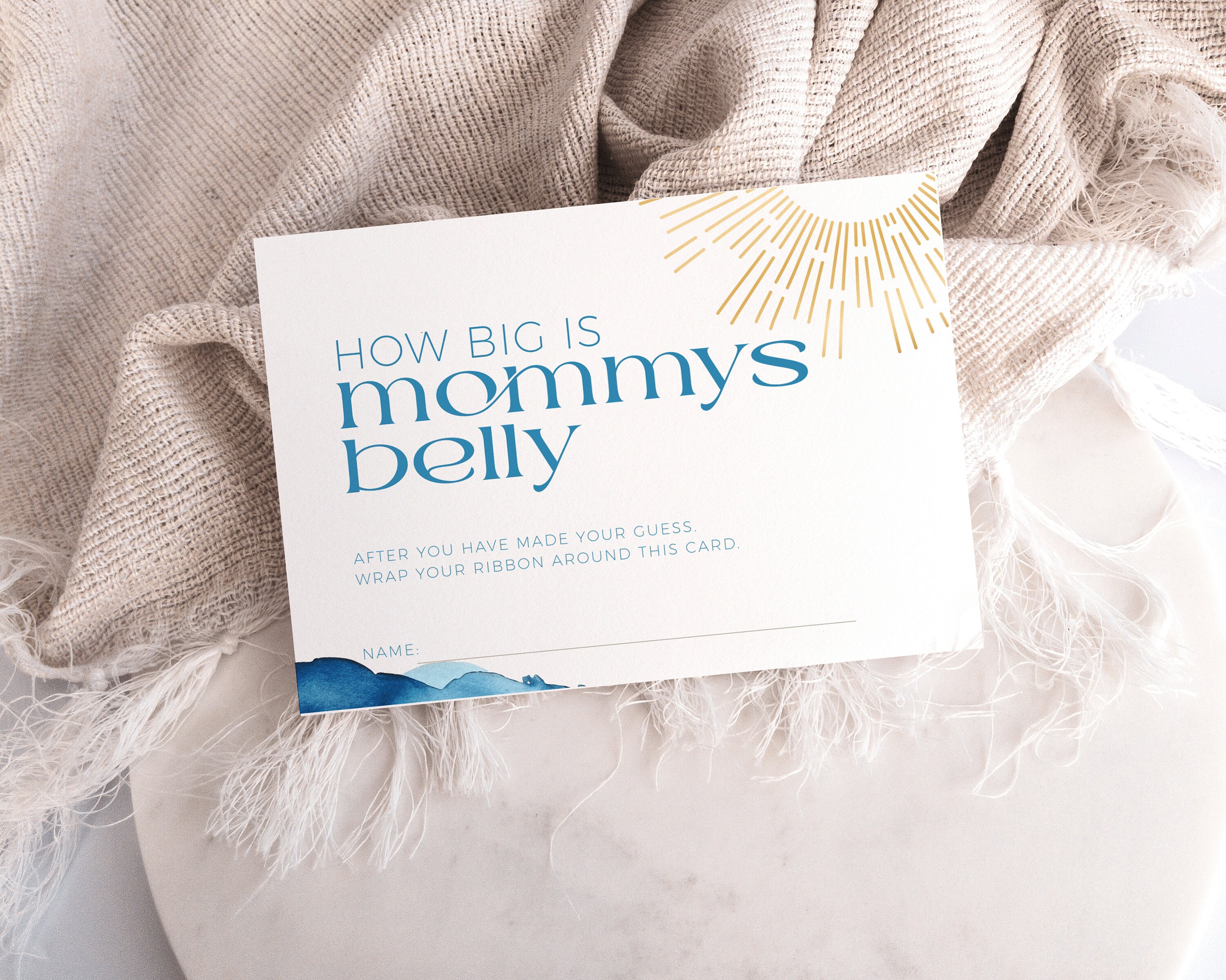 How Big is Mommy's Belly Sign and Ticket Set Here Comes the Son ...