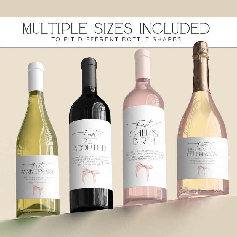 Milestone Wine Label - Etsy