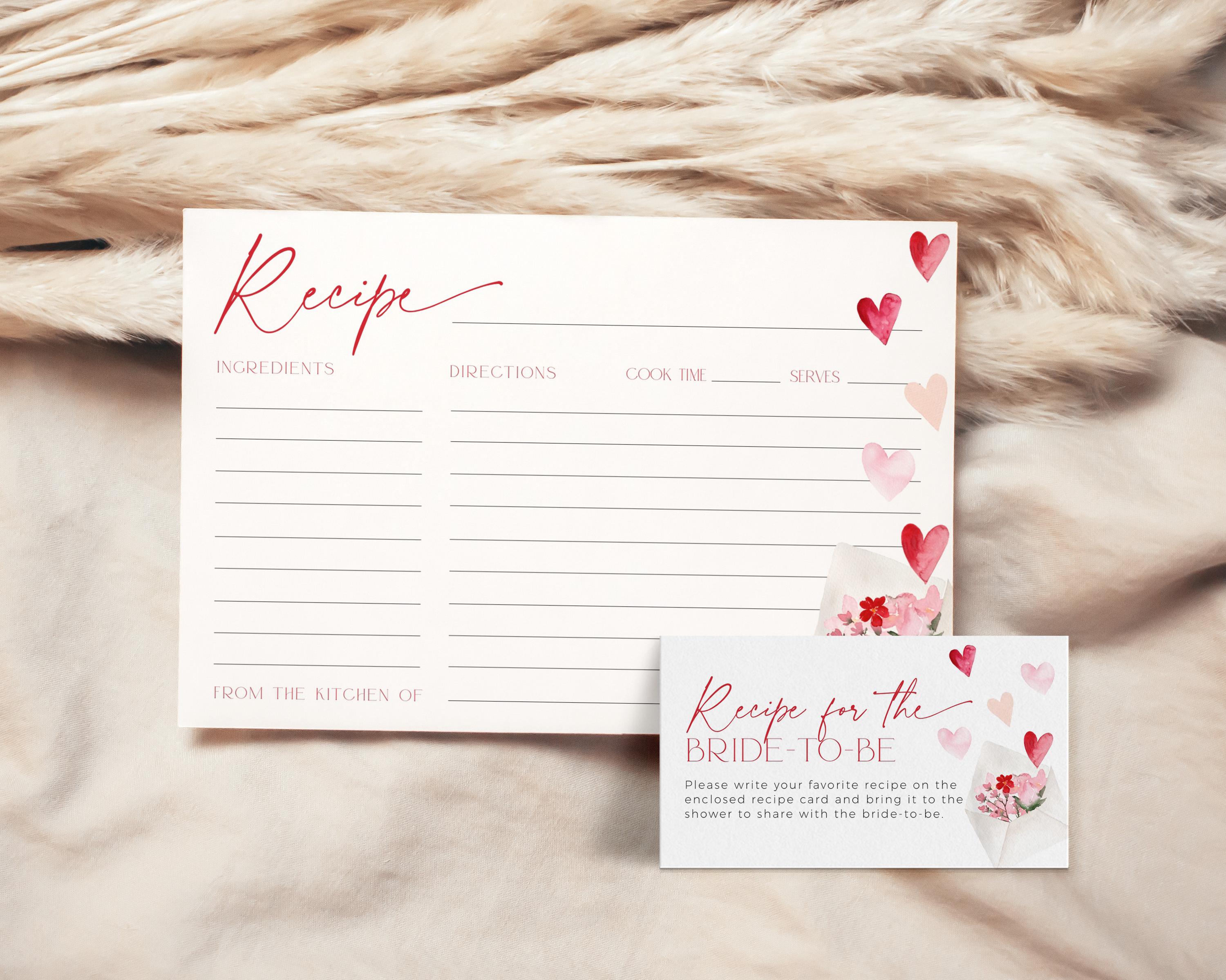 Valentine Bridal Shower Invitation Bundle, Love is in the Air Winter ...