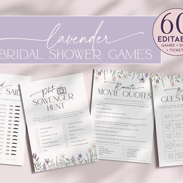 Purple Bridal Shower - Etsy