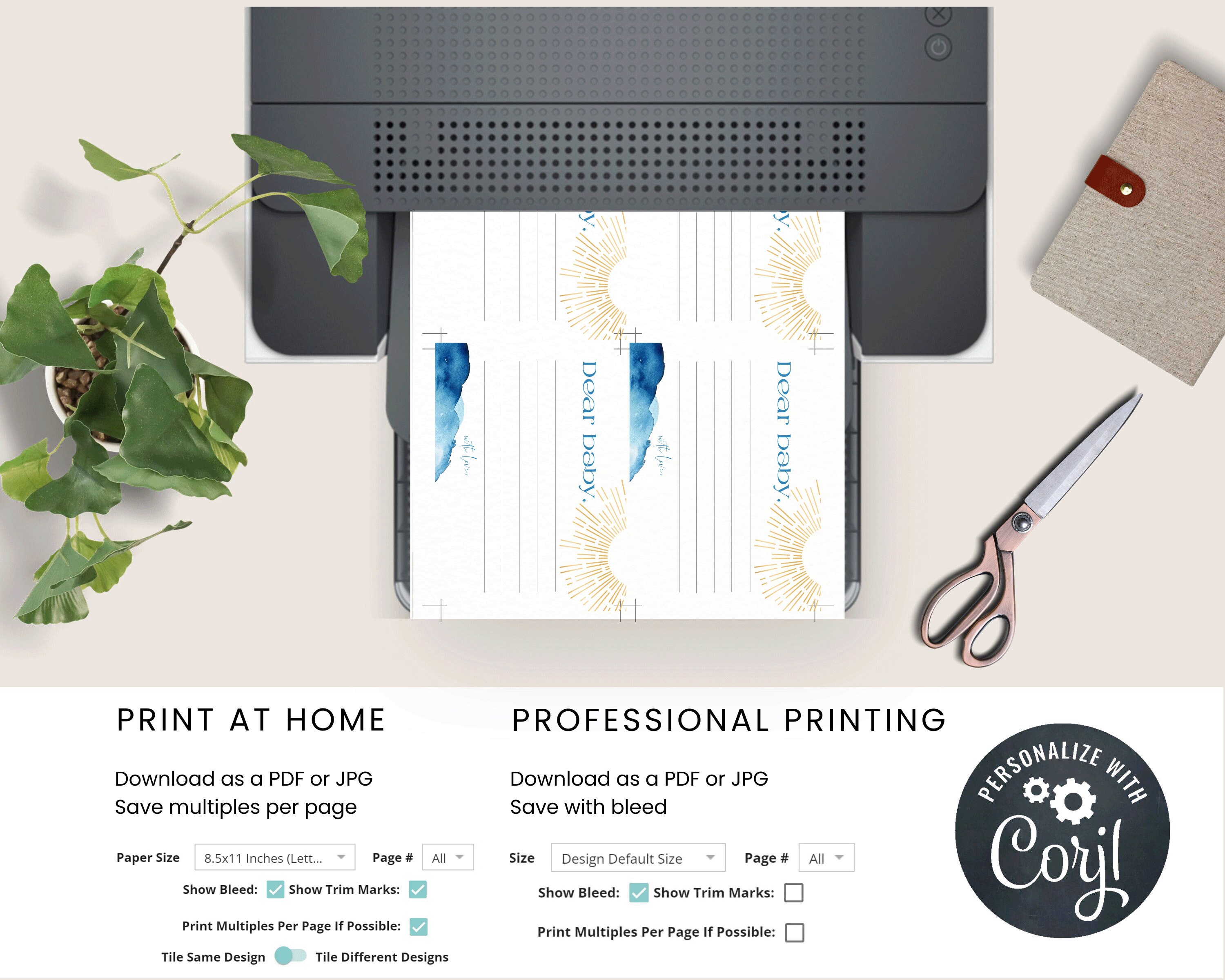 Time Capsule Sign and Wishes for Baby Card Set Here Comes the Son ...