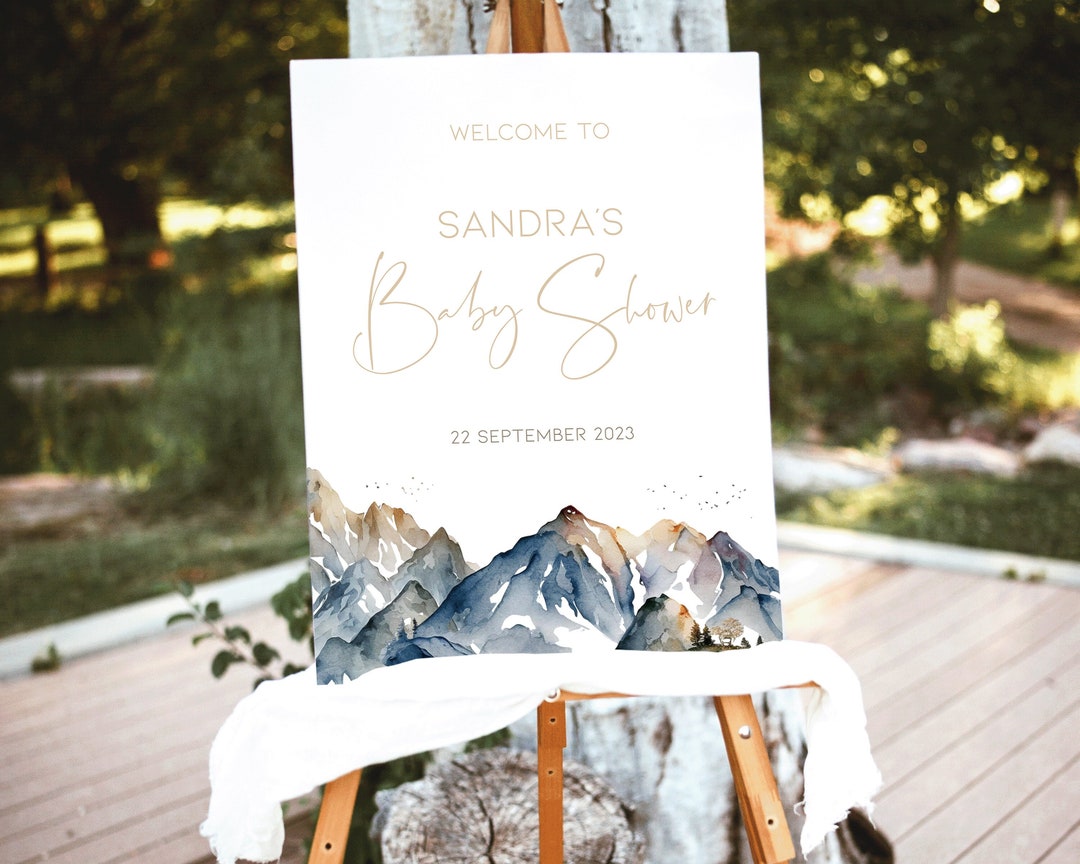 Rustic Mountain Themed Welcome Sign INSTANT DOWNLOAD, Adventure Awaits ...