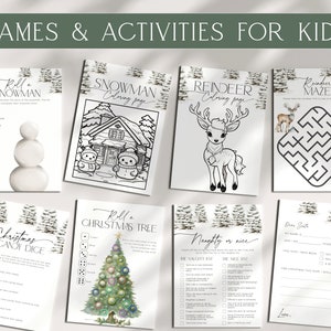 Christmas Bundle Games for Adults and Kids, Printable Holiday Activity ...