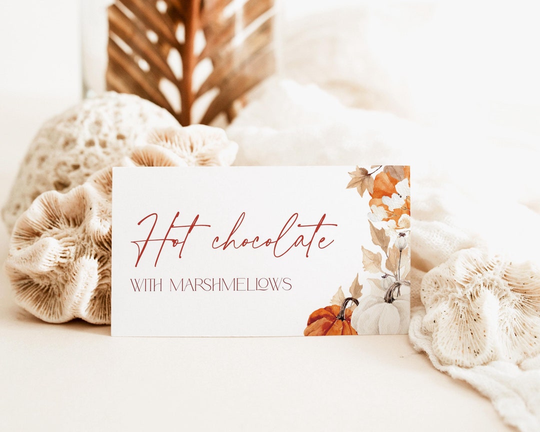 Thanksgiving Buffet Cards Template Folded, Fall in Love Dinner Party ...