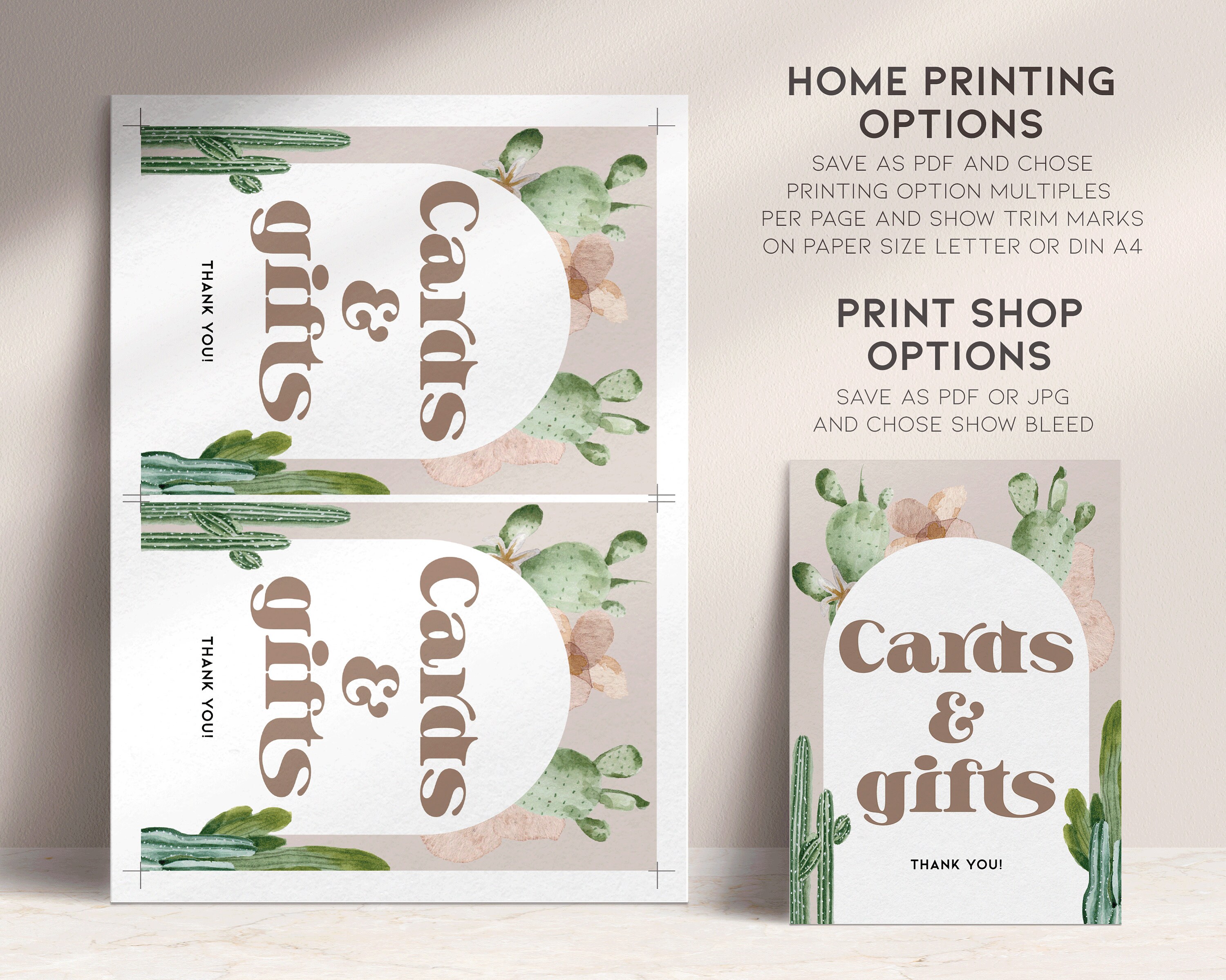 First Fiesta Editable Cards and Gifts Sign, Three Esta Gifts and Cards ...