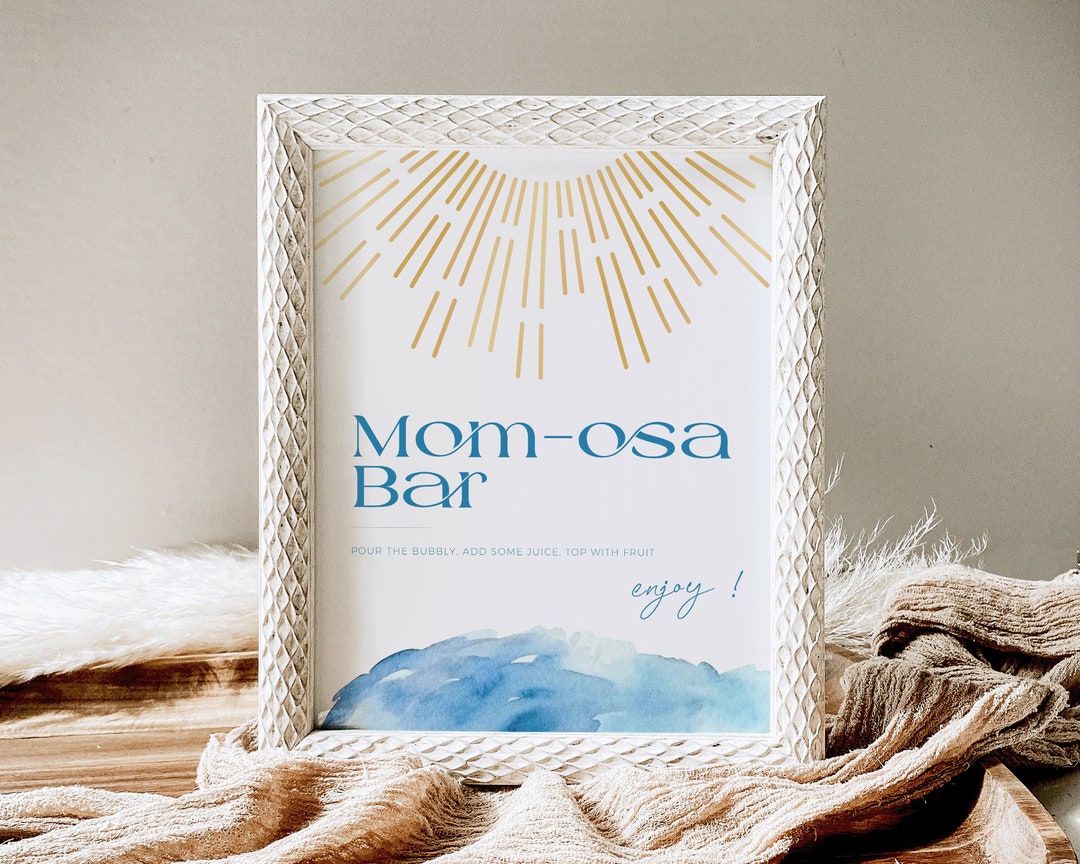 Mom-osa Bar Sign Sunshine Theme PRINTABLE, Sonshine Signature Drinks ...
