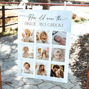 How Old Were They Game Bridal Shower, Guess the Age of the Bride and ...