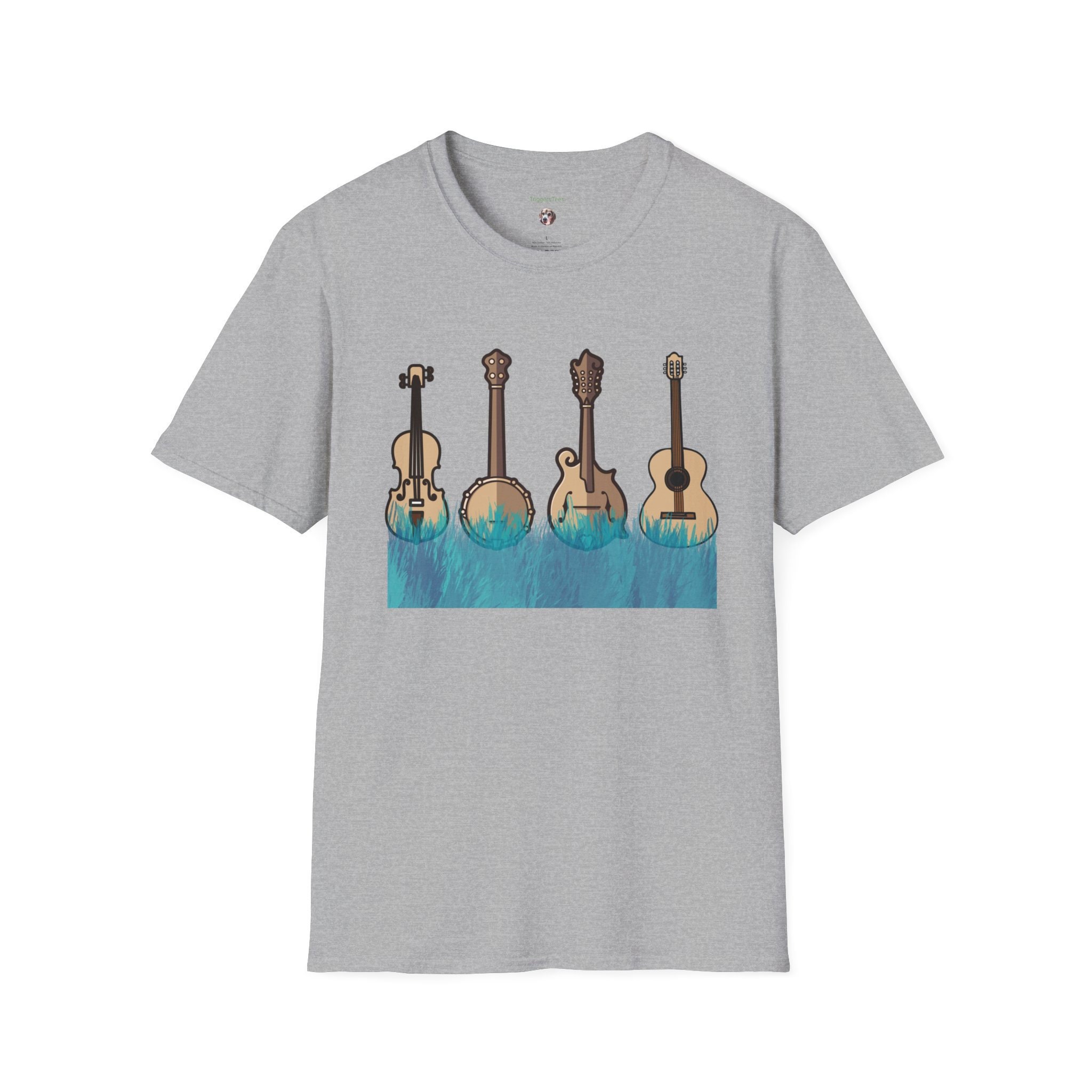 Bluegrass Shirt, Blue Grass Instruments Shirt, Music Shirt, Hillbilly ...