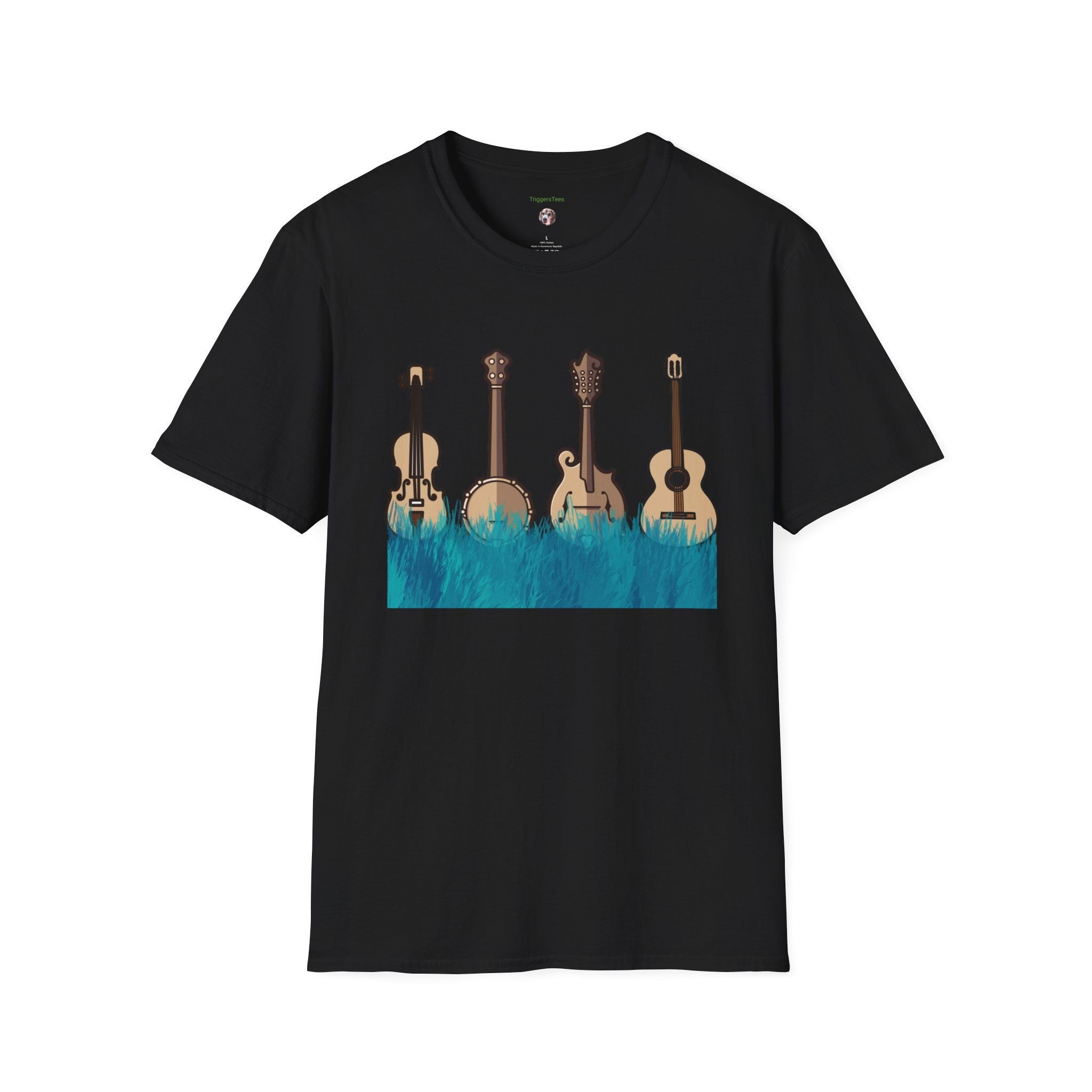 Bluegrass Shirt, Blue Grass Instruments Shirt, Music Shirt, Hillbilly ...