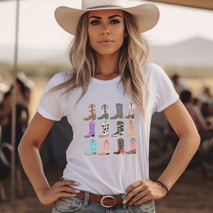 Cowboy Boots Shirt, Cowgirl Boots Shirt, Country Concert Shirt, Western ...