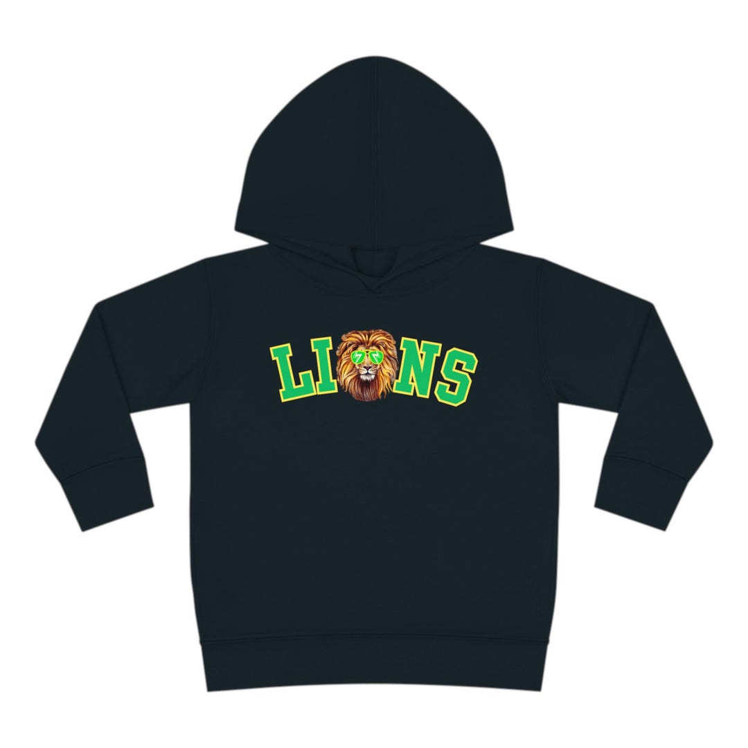Little Lions Hoodie, Louisa, Lion Pride, School Mascot, Green and Gold ...
